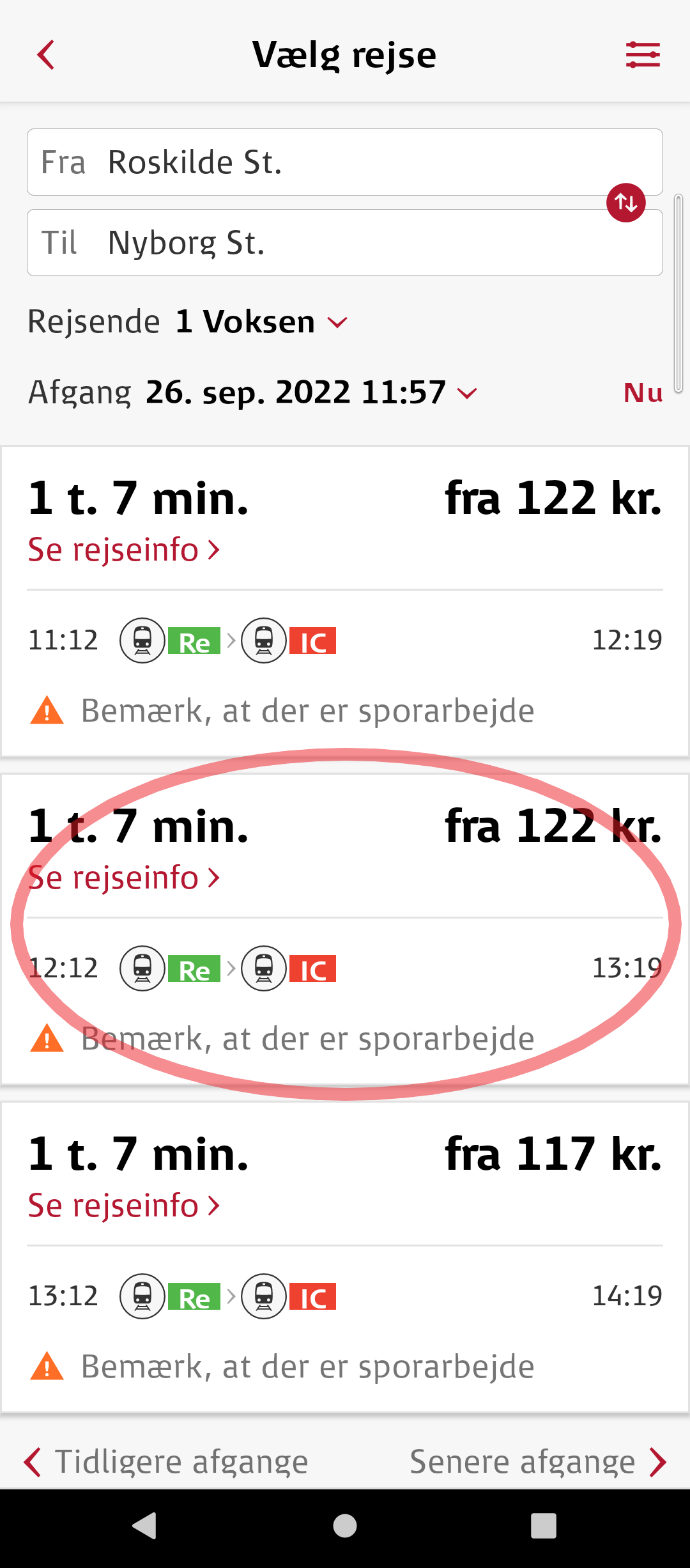 DSB | Cykelpladsbillet i DSB App